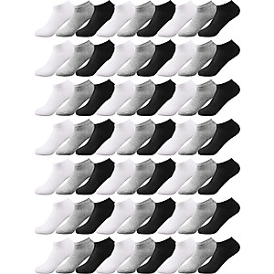 150 Pairs Low Cut Ankle Socks Pack Comfortable Wicking Lightweight Ankle Sock Casual No Show Short Socks for Men Women (White, Black and Gray)