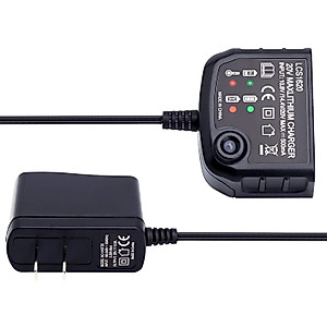 Yongcell LCS1620 Lithium Battery Charger Compatible with Black Decker 20V Lithium Battery LBXR20 Replacement for Black and Decker 20V Charger