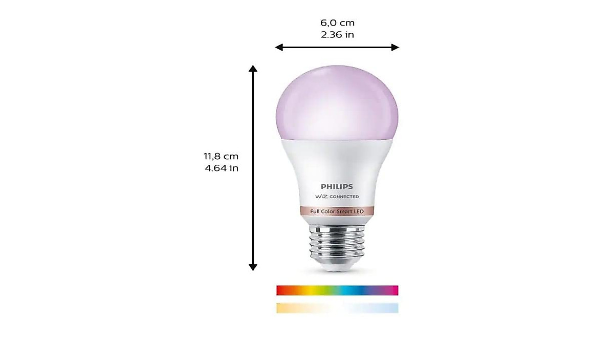 Philips Wi-Fi Smart LED Bulbs 4-Pack | Color & Tunable White Light