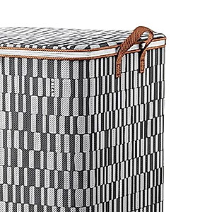 Gralara Clothes Storage Bag Box Tote with Lid Large Capacity Space Saver Clothes Storage Bin Organizer Container for Traveling Vacation Comforters, 180L 50x50x70cm