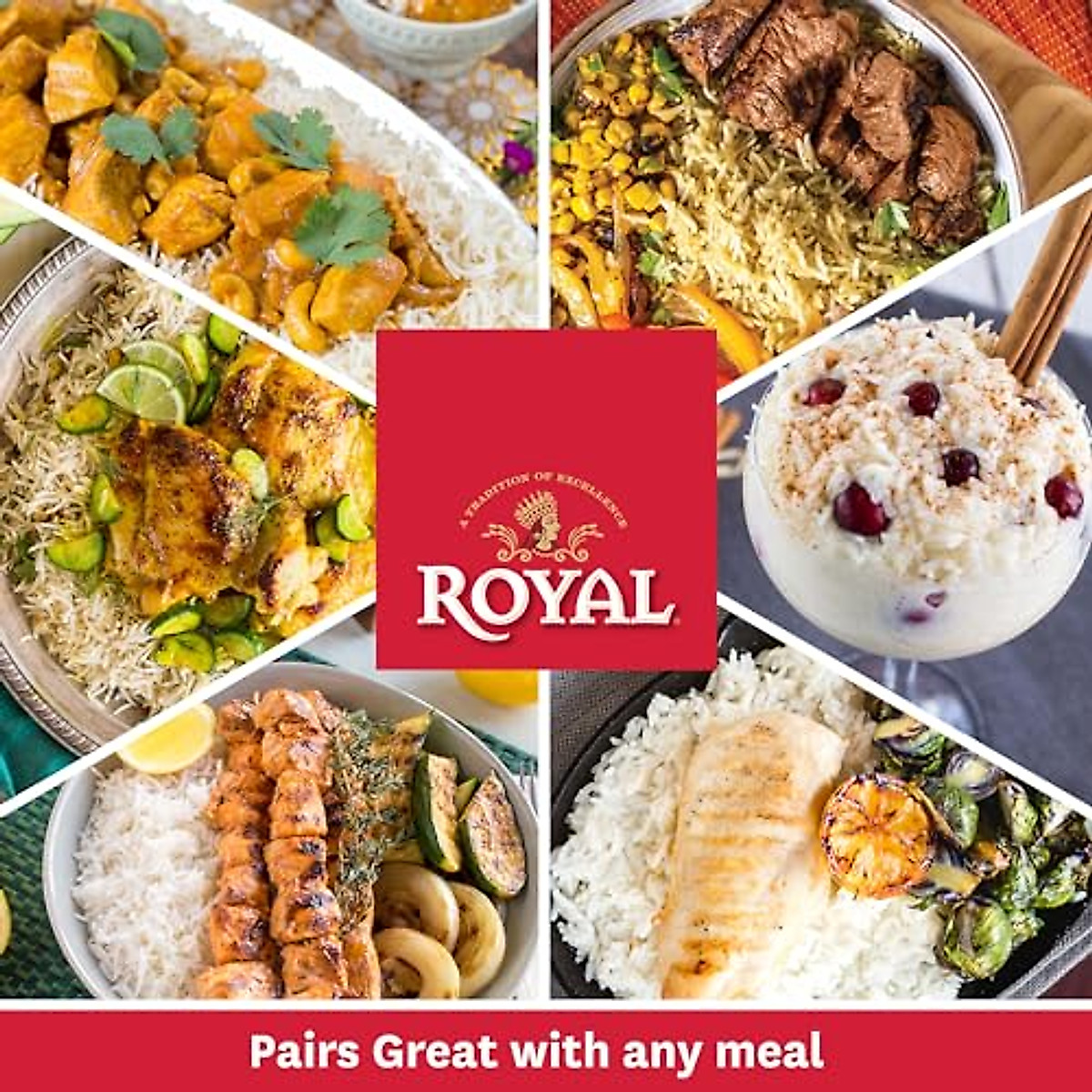 Authentic Royal Basmati White Rice, 15 lbs