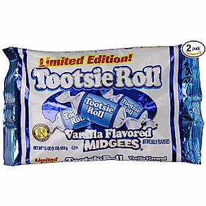 Vanilla Tootsie Roll Midgees Limited Edition 16 Oz 2 Pack