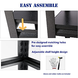 Elitehouse 32" W Garage Shelving,900LBS Loads Adjustable Garage Storage Shelves, 3-Tier Metal Storage Racks and Shelving Units, Utility Rack Shelves (16" D x 32" W x 32" H)