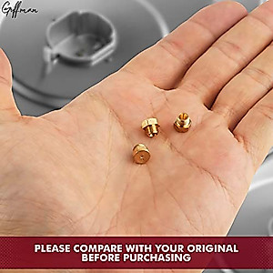 10Pcs Brass Jet Nozzle Propane Orifice Kit - Grill Replacement Parts High Pressure Nozzle Griddle Accessories Kit - Propane Burner Replacement Parts LP Gas Hose Nozzle Conversion Kit