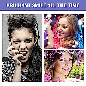 Tooth Gem Kit, DIY Fashionable Tooth Ornaments with Light and Glue, 2 Colors Teeth Diamonds Jewel Kit