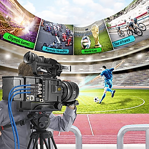 Superbat SDI Cable 150ft BNC Cable Belden 1694A + 3G/6G SDI Cable Spool for 3G-SDI/4K/6K SDI Recorder Camera Monitor Converter Router Audio Gateway Sync Broadcast etc.