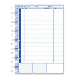 Silvine A5 Teachers Academic Wirebound Planner for 6 Period
