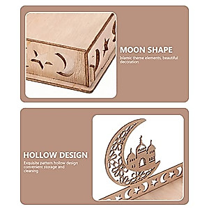 Cabilock Ramadan Tray Decorative Table Tray Dessert Food Tray Desktop Table Decor