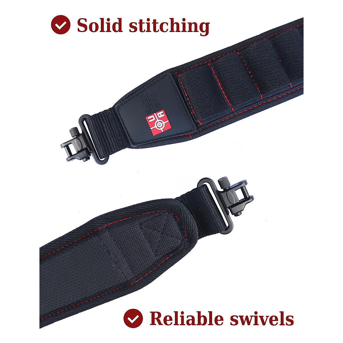 Underalert Shotgun Sling for 12ga Gun Sling for Shotgun with 15 Shell Holders, Gun Slings for Rifle Hunting Gun Strap for Shotgun, Rifle Sling with Swivels Sling Shot Gun 2 Point, Small Game Bandolier