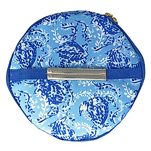 Lilly Pulitzer Blue Insulated Beach Cooler with Adjustable Strap, Turtley Awesome