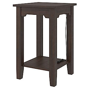Signature Design by Ashley Camiburg Modern Chair Side End Table with USB Charging Port, Brown