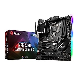 MSI MPG Z390 Gaming Edge AC LGA1151 (Intel 8th and 9th Gen) M.2 USB 3.1 Gen 2 DDR4 HDMI DP Wi-Fi SLI CFX ATX Z390 Gaming Motherboard