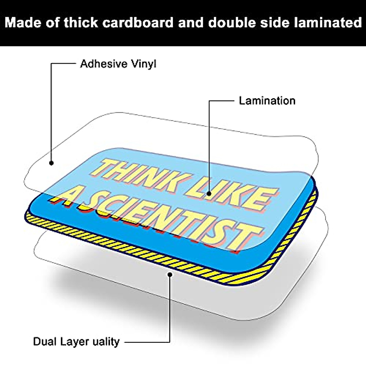 27PCS Think Like a Scientist Bulletin Board Set Science Posters Classroom Decor for Teachers Elementary Science Lab Cutouts for Class School Classroom Bulletin Board Office Party Decoration Supplies