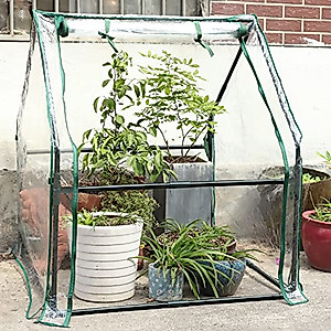 Gardzen Mini Greenhouse Heavy Duty Portable Green House, Clear Tent Indoor or Outdoor for Plants 36.2”(L) x36.2”(W) x42.5”(H)