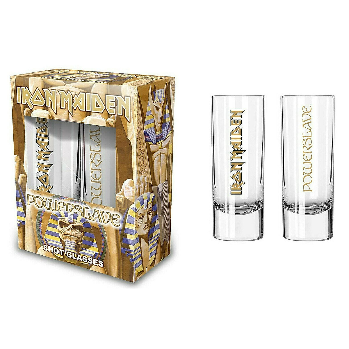 Iron Maiden powerslave Shot glass set