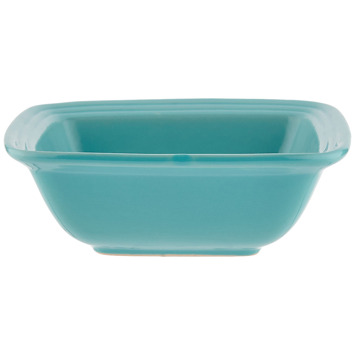 American Atelier Square Dinnerware Sets | Turquoise Green Kitchen Plates, Bowls, and Mugs | 16 Piece Stoneware Madelyn Collection | Dishwasher & Microwave Safe | Service for 4