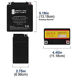Mighty Max Battery YTX7L-BS 12V 6Ah Battery Replacement for HTX7L-BS, 44024 CTX7L-BS