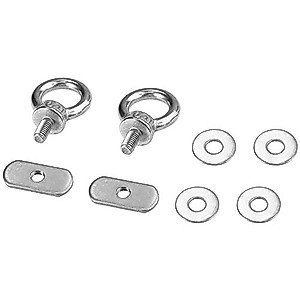 LIXADA 2 Pack Kayak Track Mount Stainless Steel Tie Down Eyelet for Bungee Cord Rope