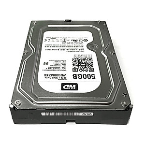 Western Digital Caviar Blue WD5000AAKX 500GB 7200RPM 16MB Cache SATA 6.0Gb/s 3.5in Internal Hard Drive (Renewed) - w/ 1 Year Warranty