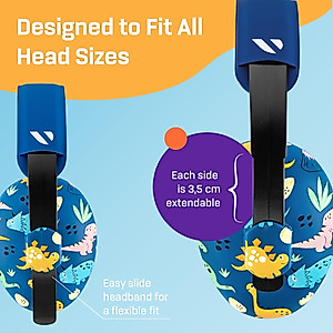 Vanderfields Baby Ear Protection Noise Cancelling Headphones for Babies, Toddlers, Infants 3 months to 2 years,Dinosaur Club