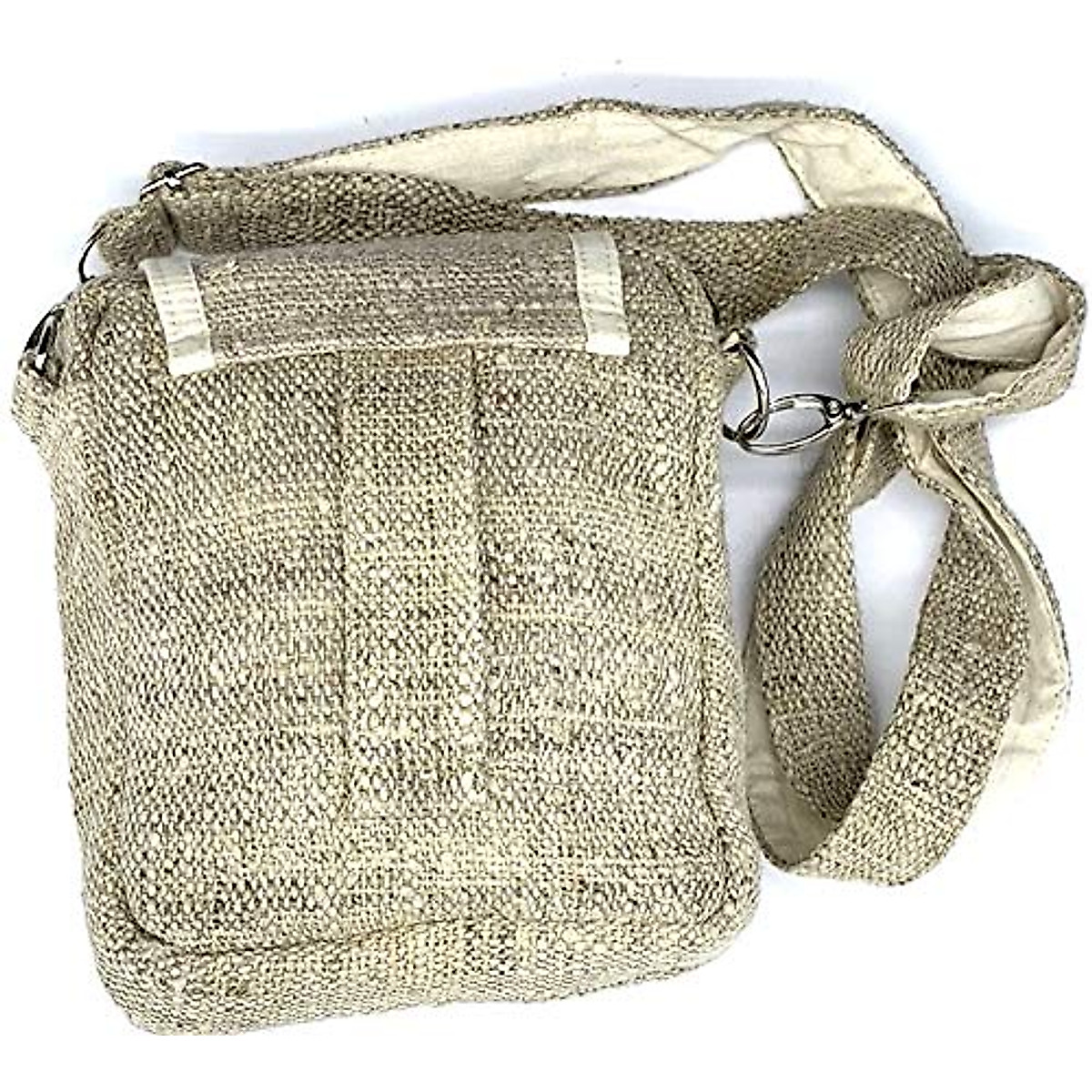 Unique design four pocket Hemp Hobo Passport crossbody bag Hippie Bag Festival Bag Travel Bag 100% Himalaya Hemp FAIR TRADE | Handmade with Love.