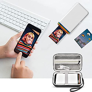 Case Compatible with Polaroid Hi-Print 9046 Bluetooth Connected 2x3 Pocket Photo Printer, Travel Pocket Picture Printer Organizer Holder Bag For Paper Cartridges and More Accessories(Box Only)