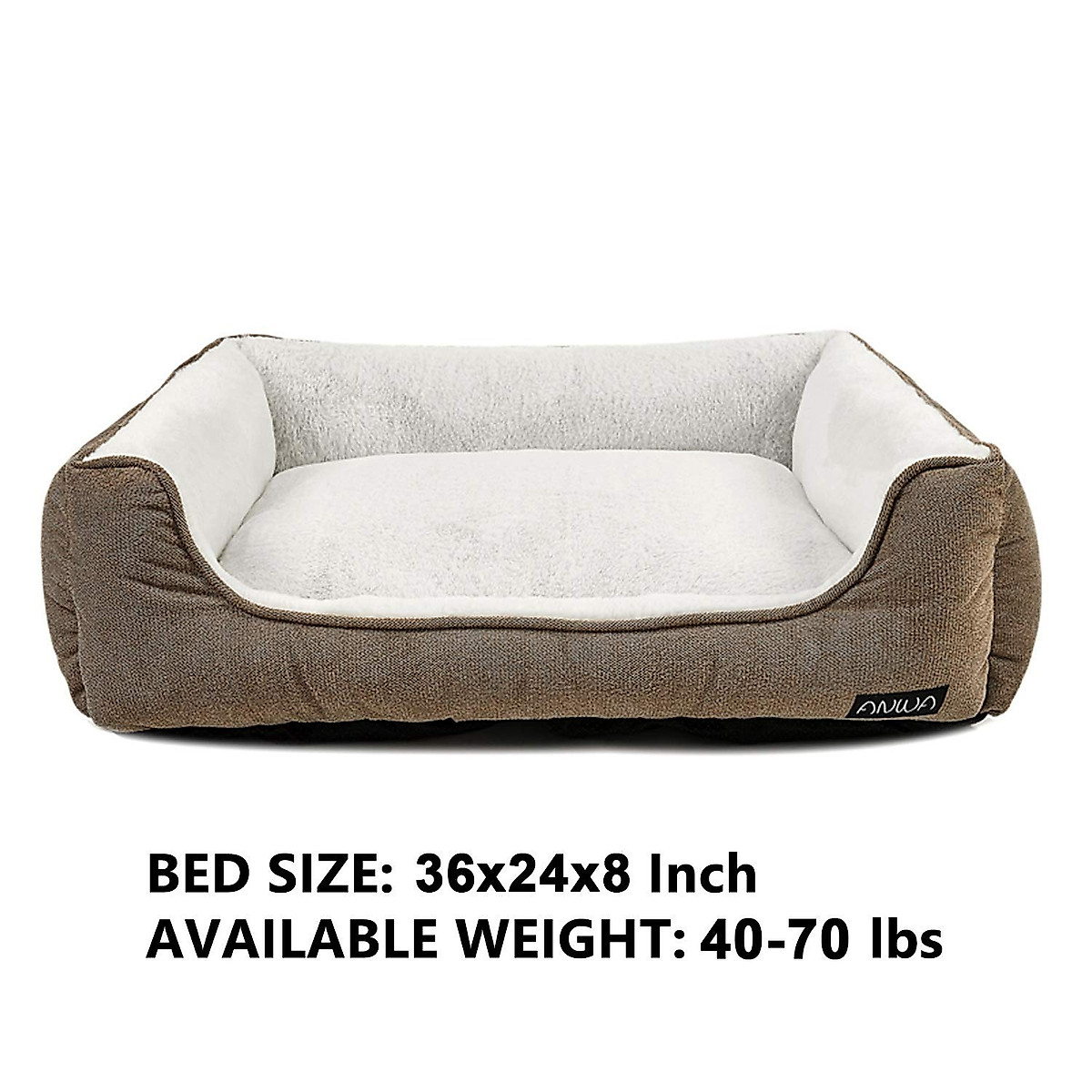 ANWA Washable Dog Bed Large Dogs, Dog Sleeping Bed, Comfortable Dog Bed Large Dogs