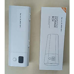 Toothbrush Holders for Bathrooms - Electric Toothbrush Holder with 4 Toothbrush Slot, Wireless Wall Mount Toothbrush Holder Fits Electric, Ordinary Toothbrushes - White