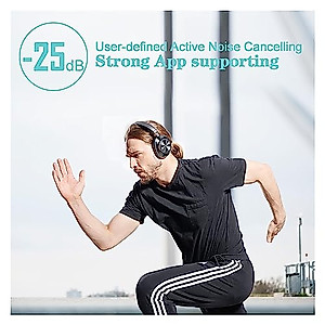 NALANY Headphone Bluetooth User-Defined Active Noise Cancelling Wireless Headset with for Phone Support SD Card Slot