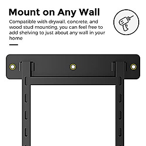 ODesign 5 Tiers Shower Caddy Organizer Bathroom kitchen Shelves Storage Basket Wall Mounted - Black