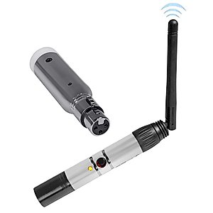 Rockville DMX-WTR Wireless DJ DMX Lighting Transmitter+Receiver