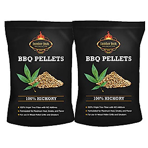 Lumber Jack100 Percent Hickory BBQ Grilling Pellets 40 LB Bag