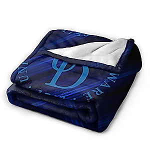 University of Delaware Logo Blanket Large Luxury Fleece Soft Anti-Static Anti-Pilling Flannel Bed Blanket