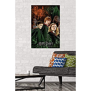 Trends International Harry Potter and the Half-Blood Prince - Trio Collage Wall Poster, 22.375" x 34", Premium Poster & Mount Bundle