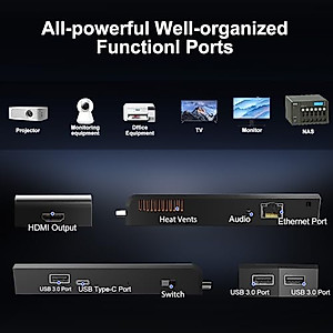 Mini PC Stick Windows 11 Pro,PC Stick Intel Celeron N4000 Processor Equipped 8GB LPDDR4 128GB SSD,Support Auto Power on,4K HD/Gigabit Ethernet/WiFi/BT,Business/Travel Pocket Computer