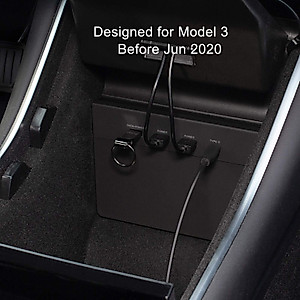 TAPTES USB Hub 5 in 1 Ports for Tesla Model 3 Before June 2020(Not Fit for Model Y),Dashcam & Sentry Mode Viewer USB Hub dongle USB (Not Fit for Tesla Model 3 Produced After June 2020)