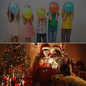 400 Pcs Wiggle Googly Eyes Self Adhesive Glow in The Dark Luminous Large Googly Eyes Plastic Glowing Eyes Sparkle for Craft DIY Decoration（8 10 12 15 20mm）