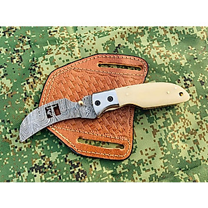 CHK Beautiful Handmade Hawkbil Folding with lineman blade