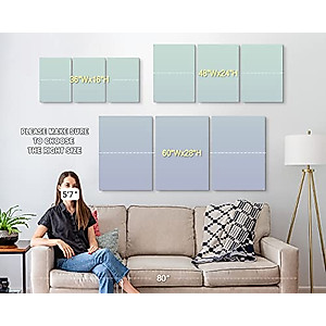 Teal Blue Wall Art Gray Black Turquoise Wall Décor for Living Room Modern Abstract Canvas Painting for Bathroom Bedroom Kitchen Dining Room Office Decor Home Decorations NON-Handmade NON-3D 36''x16''