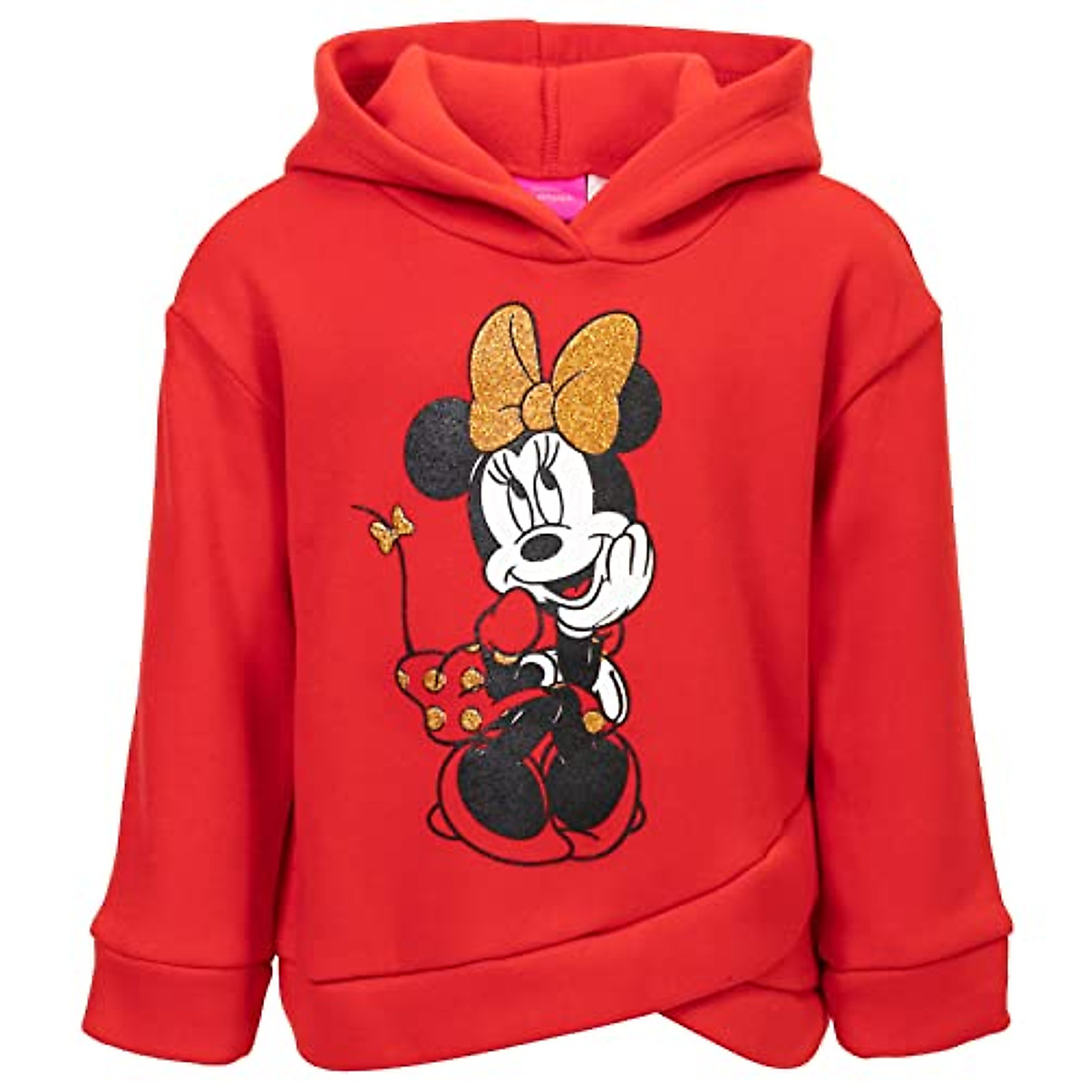 Disney Minnie Mouse Infant Baby Girls Fleece Hoodie and Leggings Outfit Set Red 18 Months