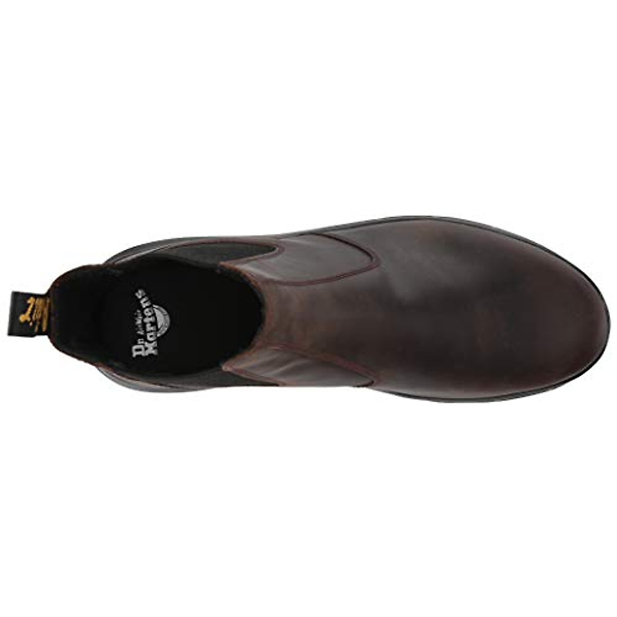 Dr. Martens Unisex Embury Chelsea Boot, Dark Brown Crazy Horse, 10 Women/9 Men