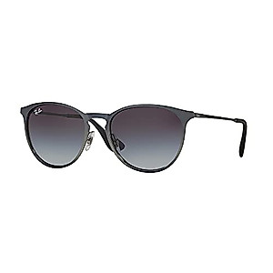 Ray-Ban RB3539 Erika Metal Sunglasses + Vision Group Accessories Bundle for unisex-adult (Metallic Grey/Light Grey Gradient Dark Grey (192/8G)