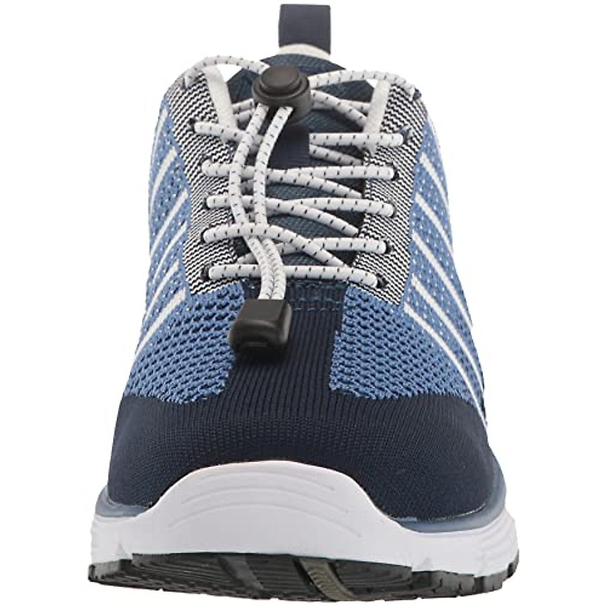 Apex Women's Breeze Athletic Knit-Grey Running Shoe, Navy, 7.5 XX-Wide