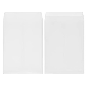 Translucent Paper Bags 4 3/4 x 6 1/2, Vellum Envelopes A6 Self Seal for 4x6 Cards, Wedding Confetti Toss Bags, Invitations, Photos, Graduation, Small Business, Party Favors, Gift Wrapping (White)