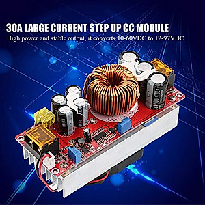 DC DC Voltage Step Up Converter Boost Power Module 10-60V to 12-97V 1500W 30A CC CV