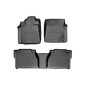 WeatherTech Custom Fit FloorLiners for Toyota Tundra - 1st & 2nd Row (442771-440932), Black