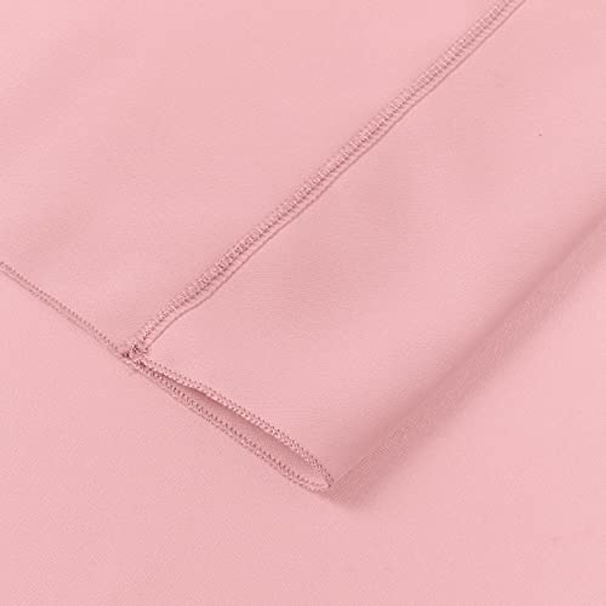 AK TRADING CO. 10 feet x 8 feet Polyester Backdrop Drapes Curtains Panels with Rod Pockets - Wedding Ceremony Party Home Window Decorations - Blush Pink