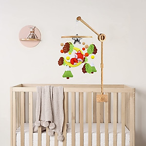 EVERLOVE | Wooden Mobile Arm for Crib - Baby Mobile Holder for Crib - Baby Mobile Hanger for Crib (100% Ash Wood)