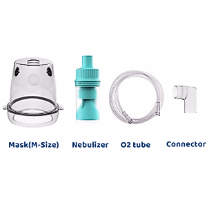 Lying Down Nebulizer Cup and Inhaler Mask for Cats and Small Dogs, Oxygen Mask for Pets (No Nebulizer Device) (M)