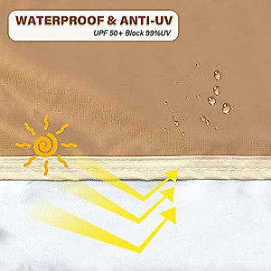 AIGOCANO Canopy Tent,Outdoor 10x10 Pop Up Canopy, Instant Tents for Parties with Roller Bag,4 Sandbags,Portable Easy Up Canopies (Brown)